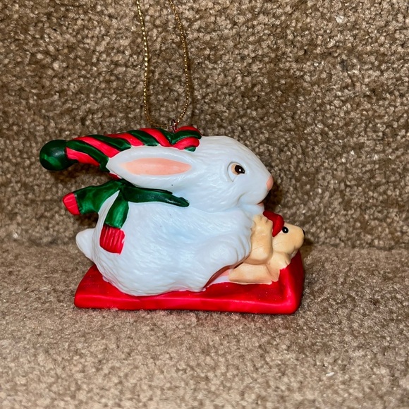 Holiday | Vintage Current Critters Collectible Ornament 1989 Bunny Dog ...